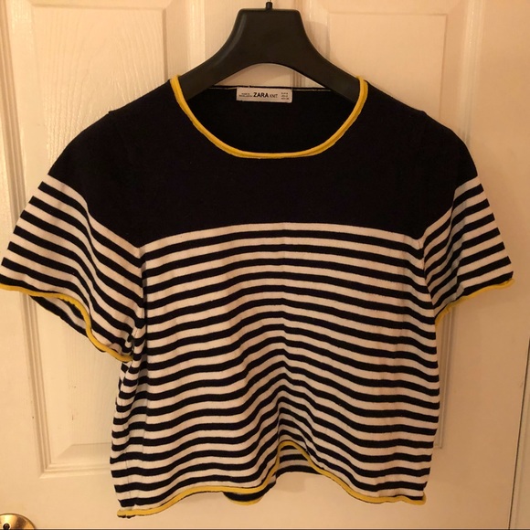 Zara | Tops | Zara Bumble Bee Knit Color Top | Poshmark